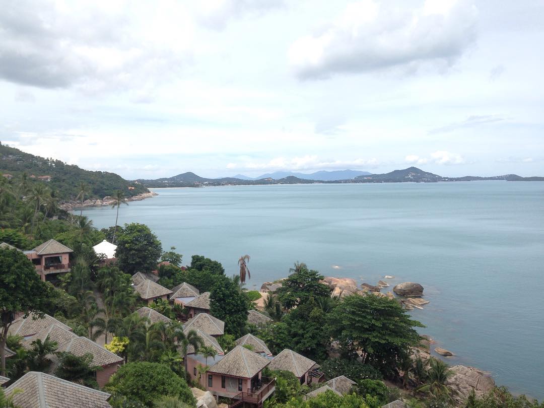 The view during Lunch at vikasa - Girl on Samui
